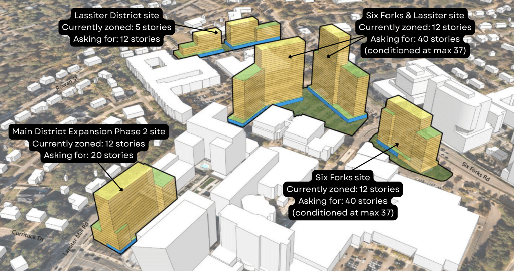 North Hills to File Rezoning Request Upping Heights at 5 Parcels